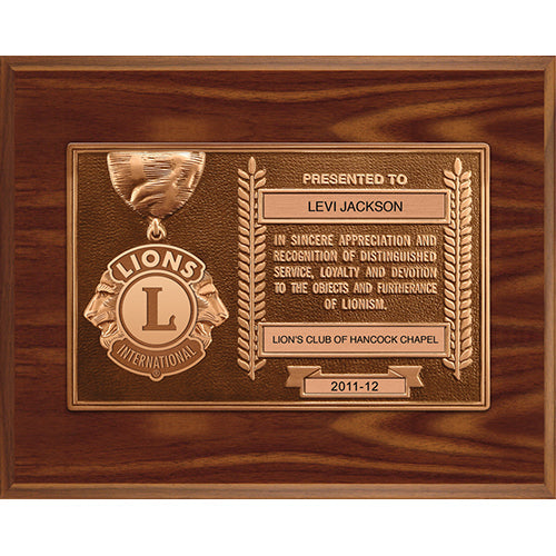 Plaques Tagged "Club Recognition" - Lions Clubs International