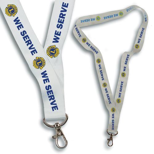 WE SERVE LANYARD WHITE — Lions Clubs International