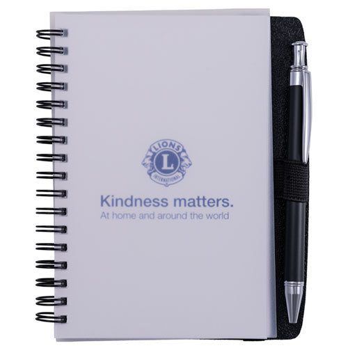 KINDNESS MATTERS NOTEBOOK WITH PEN - Lions Clubs International