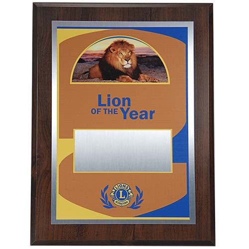 LION OF THE YEAR PLAQUE — Lions Clubs International